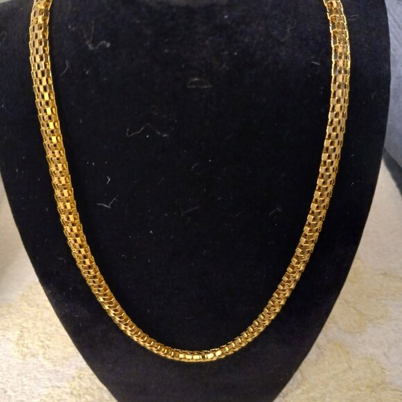 Technibond | Jewelry | Technibond Bold Wheat Link Necklace | Poshmark